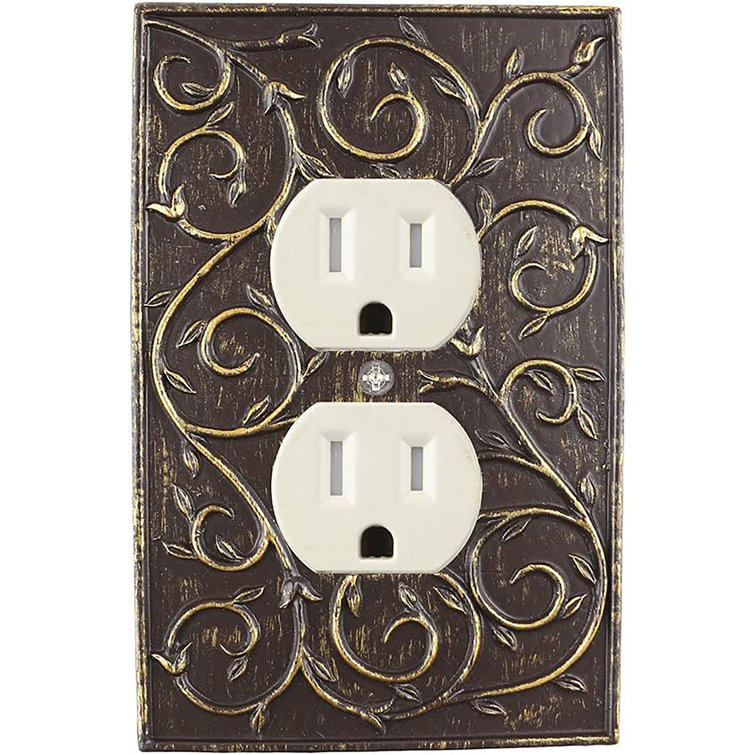 Meriville French Scroll 1-Gang Toggle Light Switch Wall Plate | Wayfair